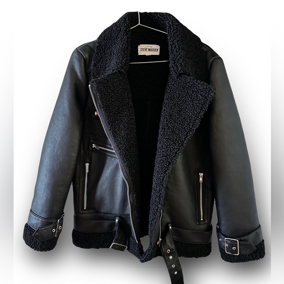Steve Madden | Jackets & Coats | Steven Madden Quinn Vegan Leather ...